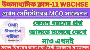 WB HS Class 11 MCQ Mock Test for Semester-1 – Anushilan.com